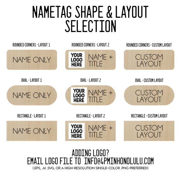 Custom Name Tags – 4PM IN HONOLULU