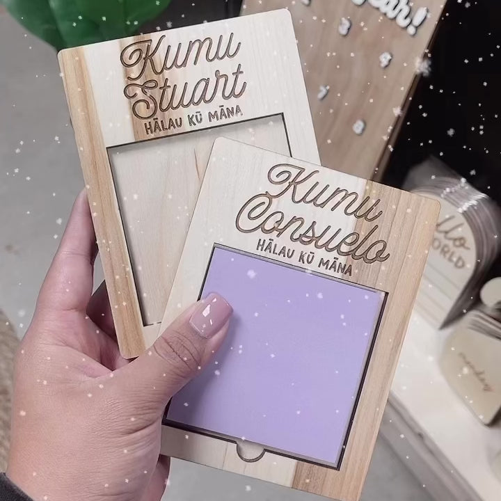 Personalized Wooden Notepad – 4PM IN HONOLULU